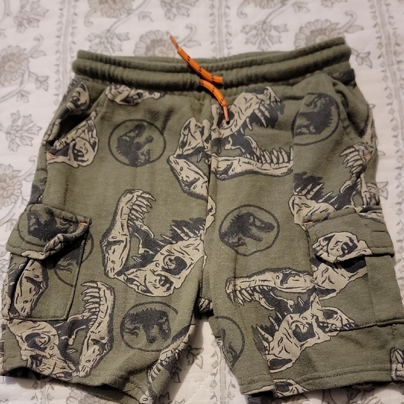 Bottoms | Kids Dinosaur Print Cargo Shorts Green | Poshmark